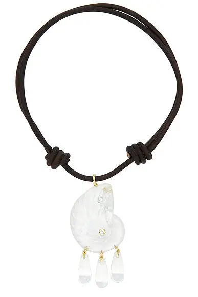 Éliou Cova Necklace With Seashell Pendant - Clear
