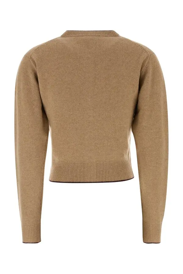 Chloé Camel Wool Blend Cardigan