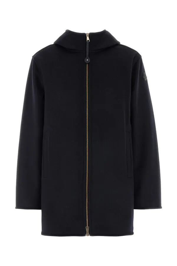 Moncler Dark Wool Blend Hemiptere Jacket - Blue