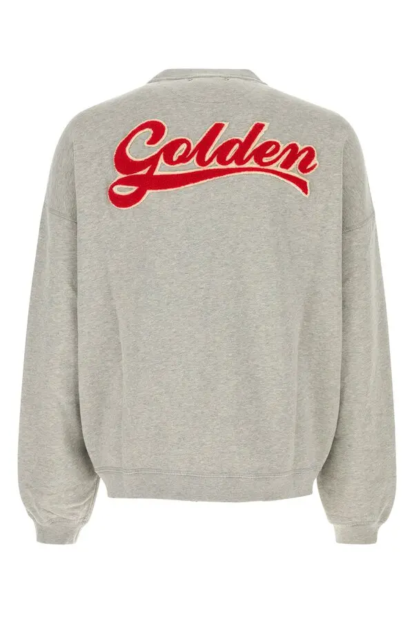 GOLDEN GOOSE Melange Cotton Oversize Sweatshirt
