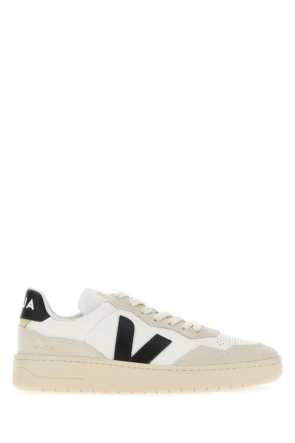 VEJA Multicolor Leather And Suede V-90 Sneakers