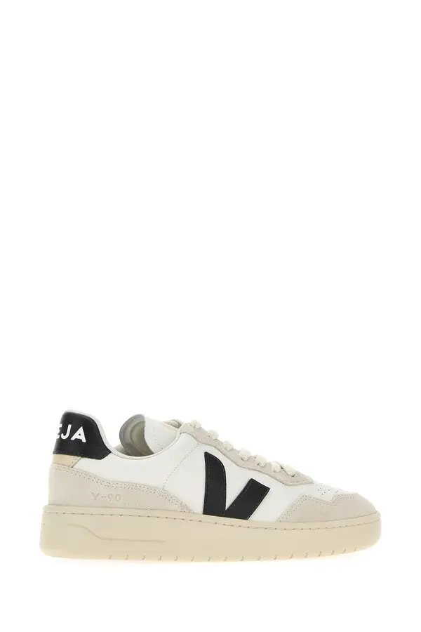 VEJA Multicolor Leather And Suede V-90 Sneakers