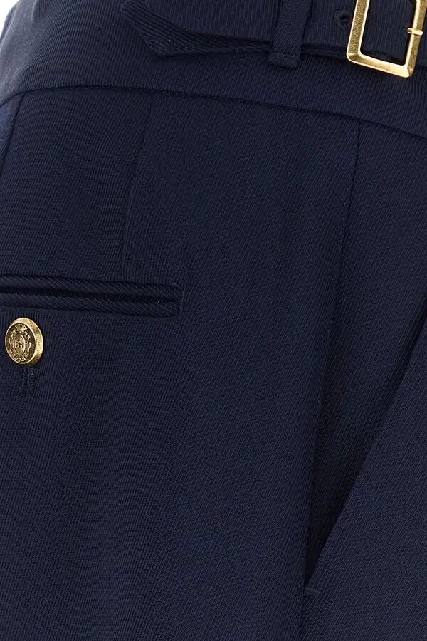 Dolce & Gabbana Navy Wool Pant
