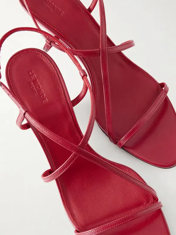 Le Monde Beryl Rio 70 Leather Wedge Sandals