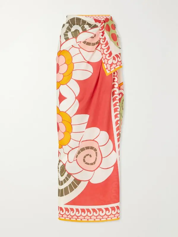 La DoubleJ Pareo Printed Jersey Pareo - Red
