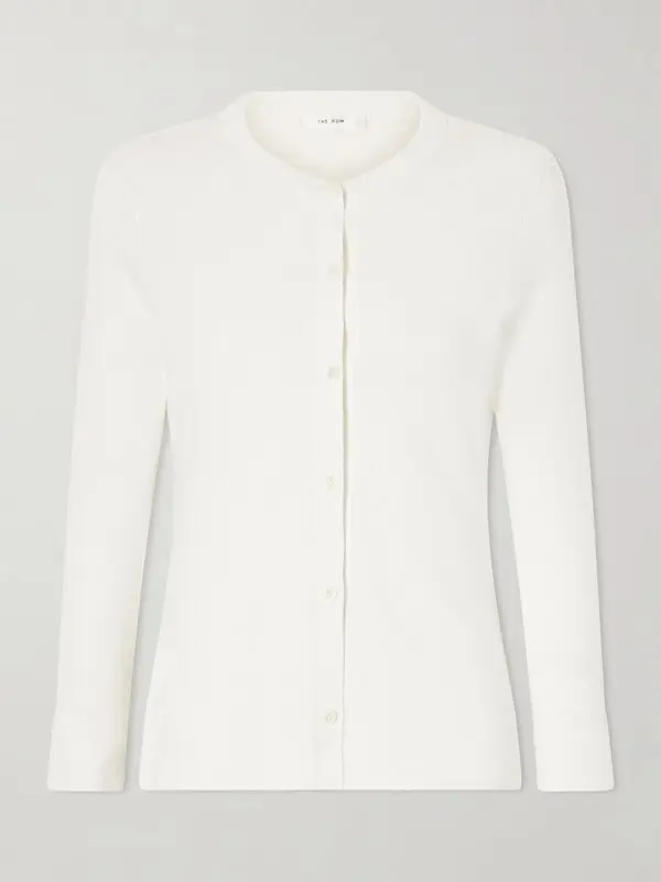 THE ROW Okino Cotton And Silk-blend Cardigan