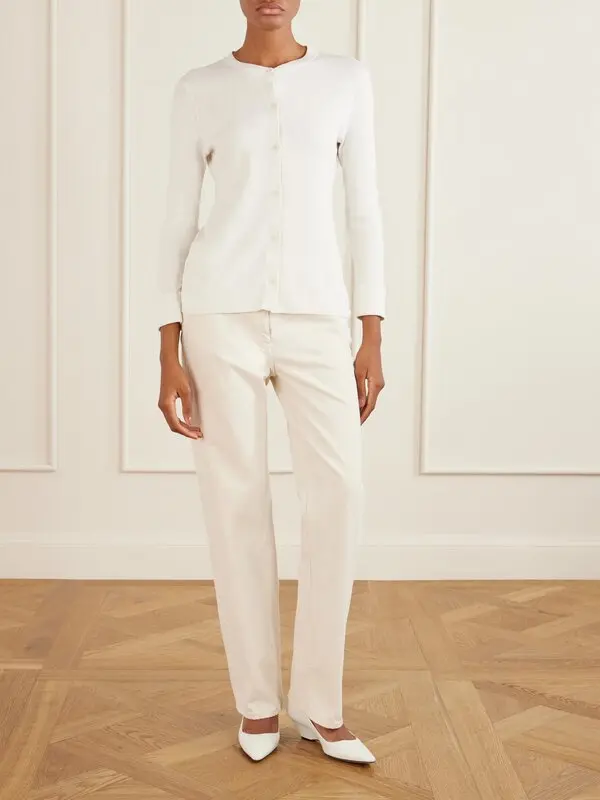 THE ROW Okino Cotton And Silk-blend Cardigan
