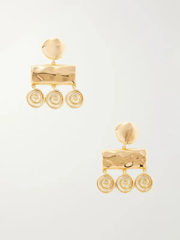 DEHANCHE Koru -tone Earrings - Gold