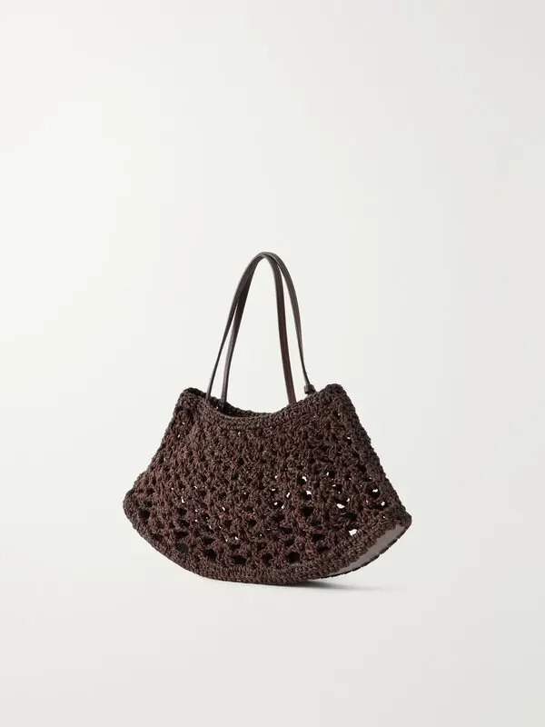 Magda Butrym Maya Crocheted Shoulder Bag - Brown