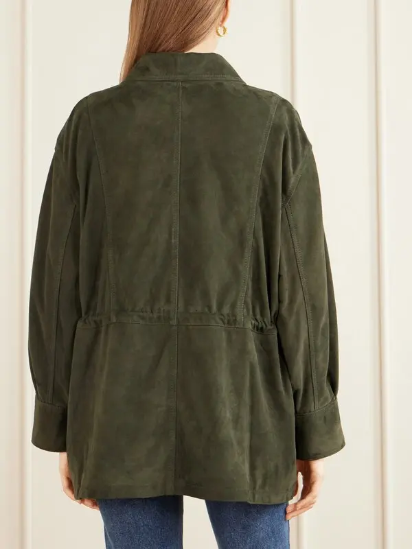 ARMA Maeve Paneled Suede Jacket