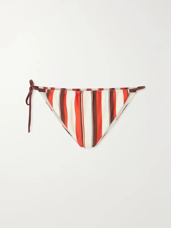 SIR. Alva Ribbed Bikini Bottom - Red