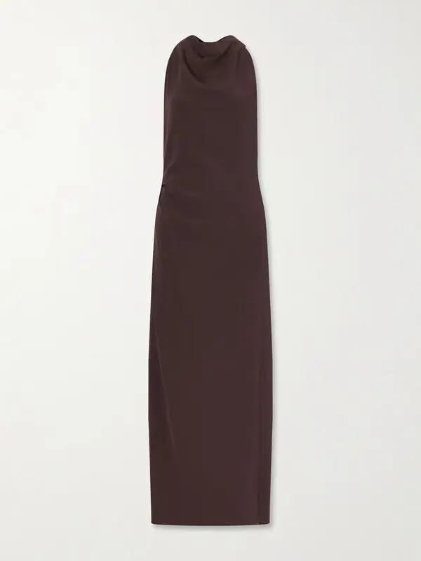 Proenza Schouler Selena Crepe Maxi Dress - Brown