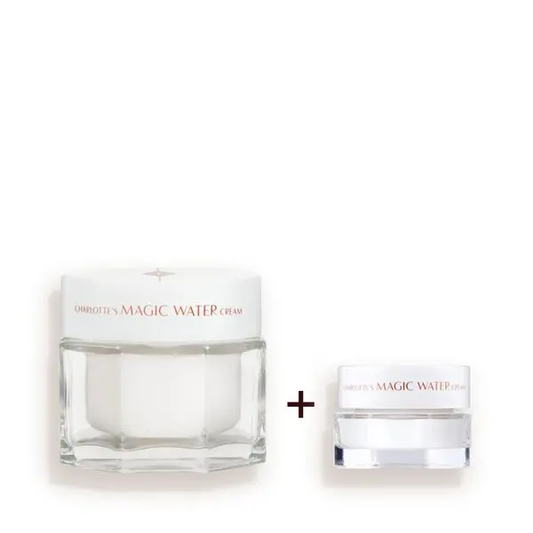 Charlotte Tilbury Charlotte's Magic Water Cream Full-size + Travel-size Duo