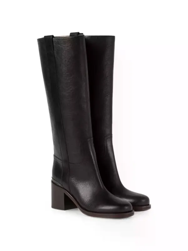 Brunello Cucinelli Cowhide Boots With Monili Detail