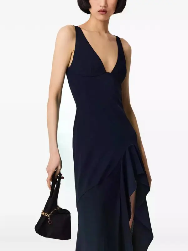 Stella McCartney Ruffled Asymmetric Dress - Blue
