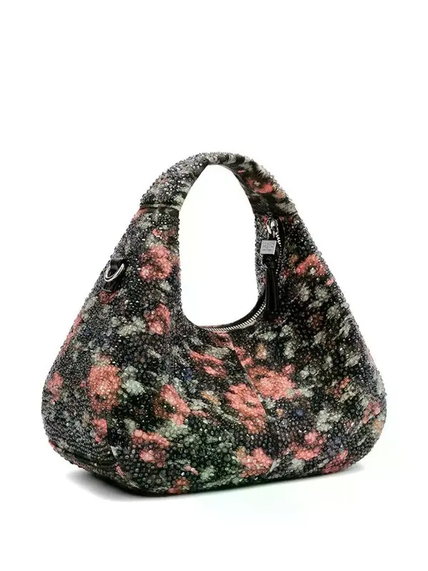 GANNI Beaded Floral Print Tote Bag