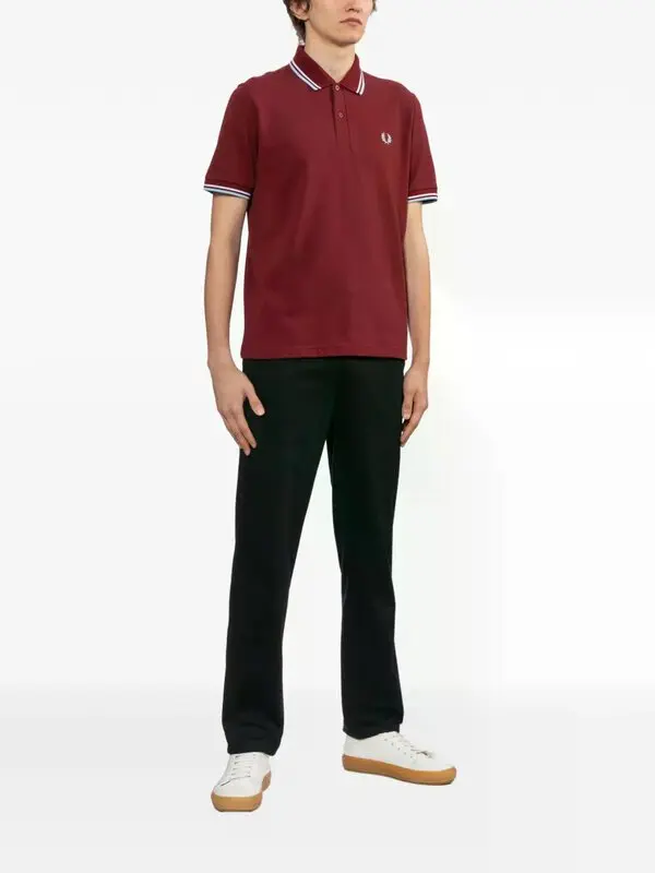 Fred Perry Logo-embroidered Tipped Collar Polo Shirt