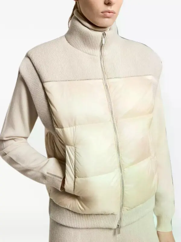Peserico Quilted Panelled Gilet