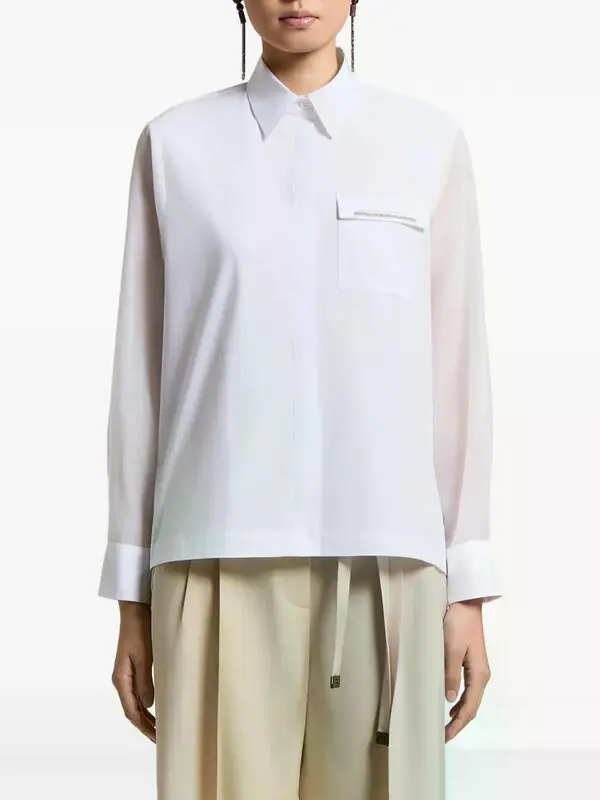 Peserico Long-sleeved Sheer Shirt