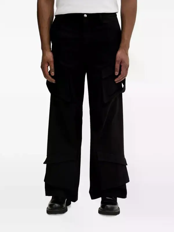 HELIOT EMIL Wide-leg Multi-pocket Cargo Pants