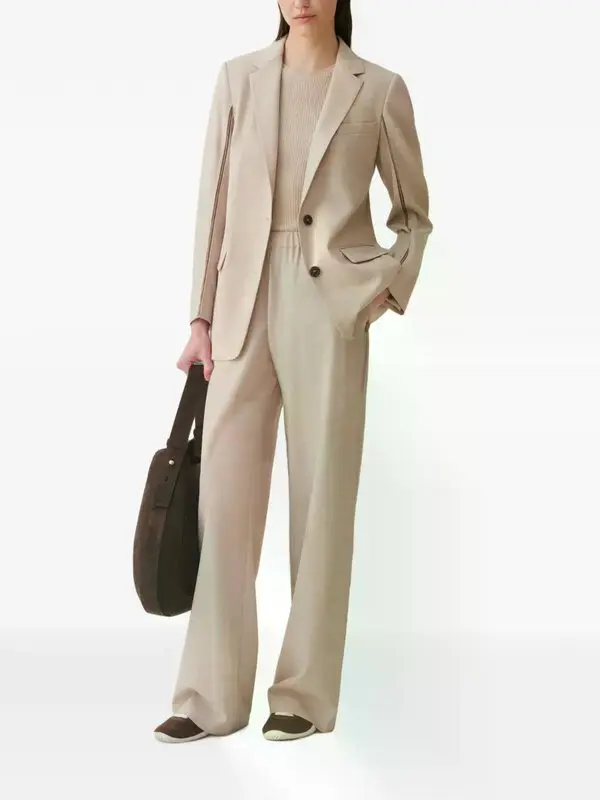 Fabiana Filippi Single-breasted Blazer With Beaded Trim
