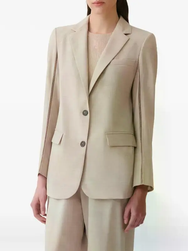 Fabiana Filippi Single-breasted Blazer With Beaded Trim