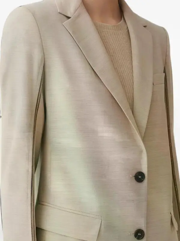 Fabiana Filippi Single-breasted Blazer With Beaded Trim