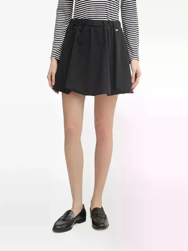 GAUDI Elasticated Logo Plaque Mini Skirt