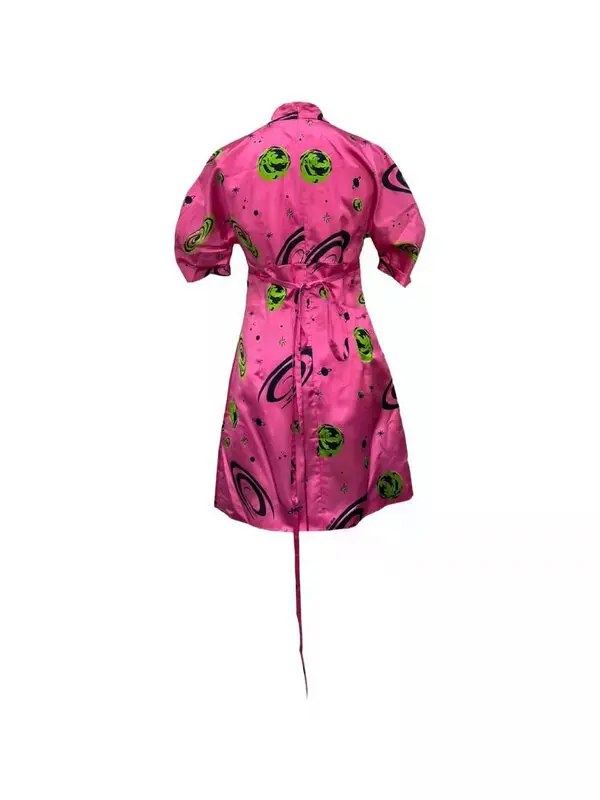 Miu Miu Space Print Silk Dress