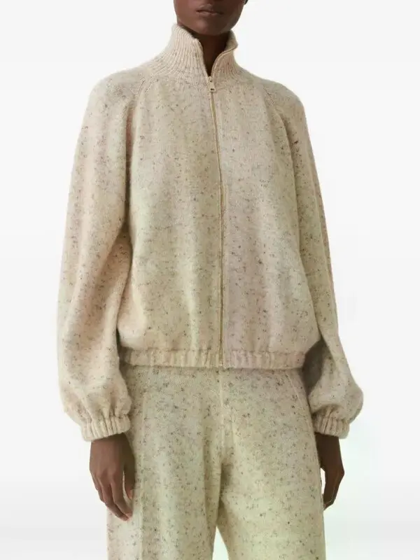Fabiana Filippi Zip-up Flecked Cardigan