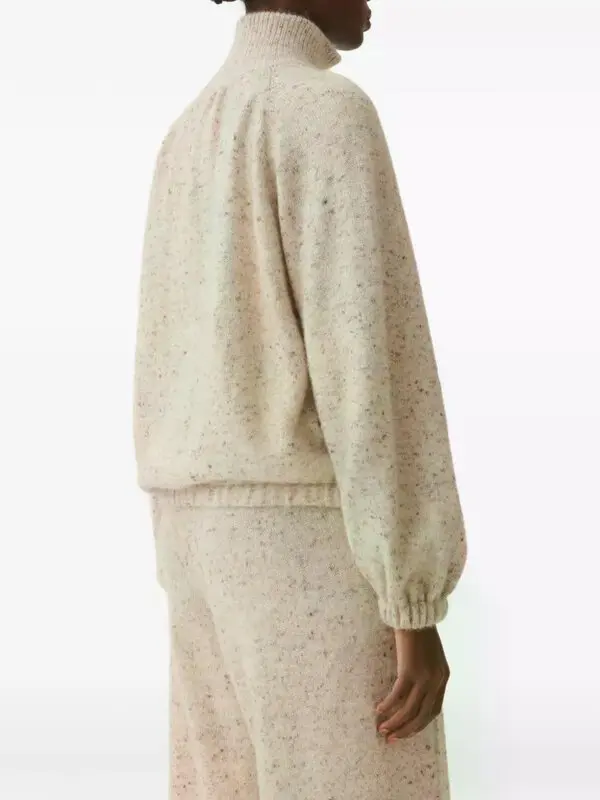 Fabiana Filippi Zip-up Flecked Cardigan