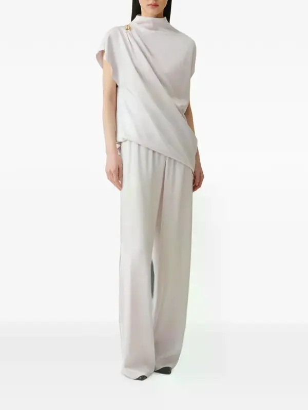 Fabiana Filippi Elasticated Waist Wide-leg Trousers