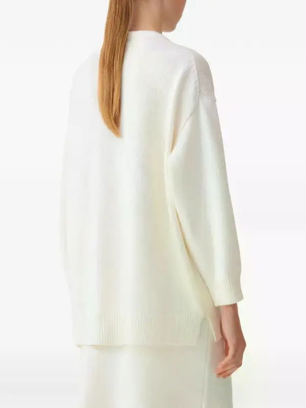 Fabiana Filippi V-neck Cardigan With Braid Detailing