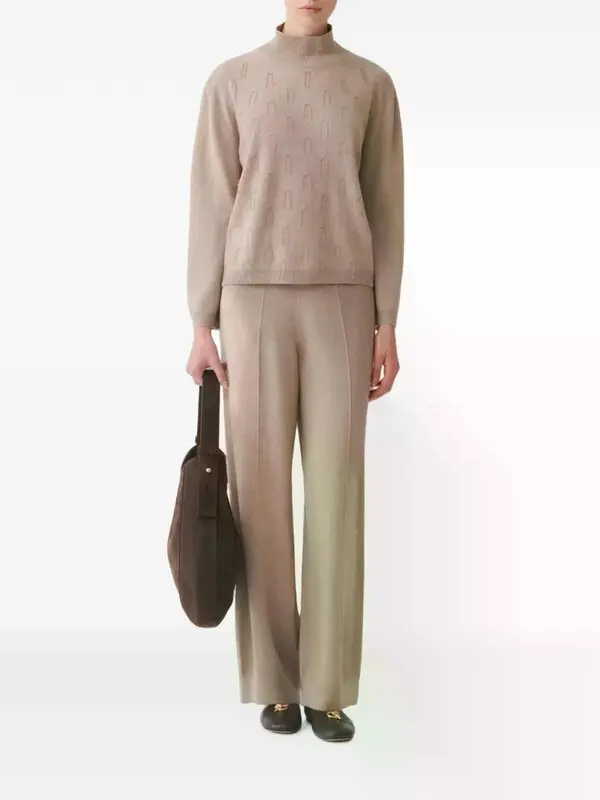 Fabiana Filippi High-neck Sweater With Bead Embellishment - Neutrals