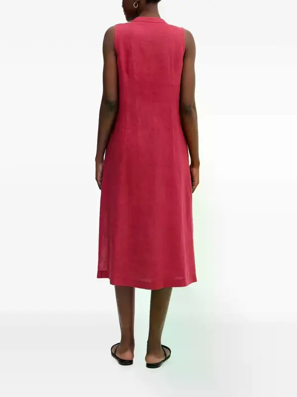 BENETTON Sleeveless V-neck Midi Dress With Side Slits