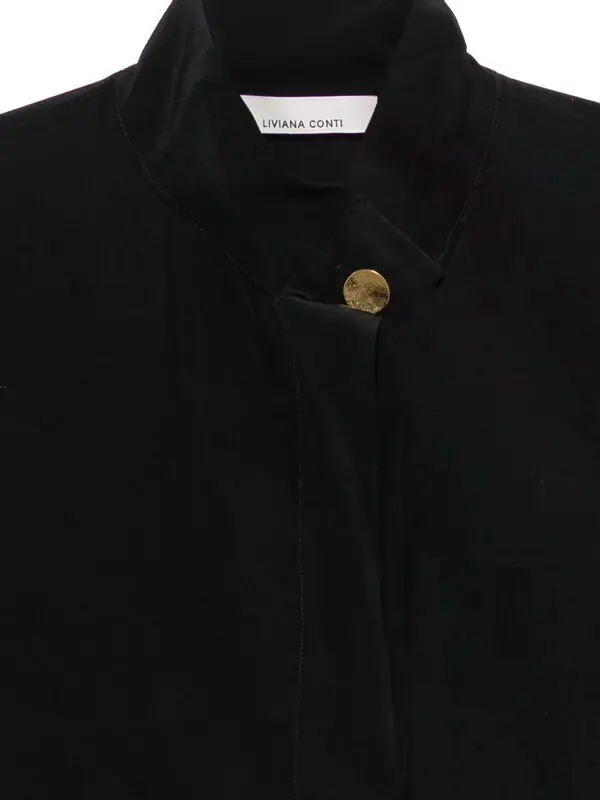 Liviana Conti Mock Neck Blouse