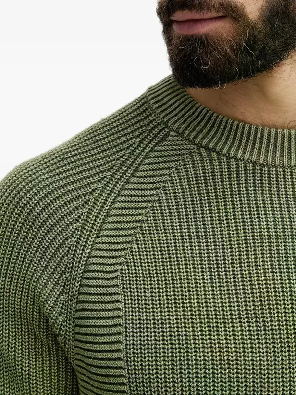 BENETTON Ribbed Knit Raglan Sleeve Sweater