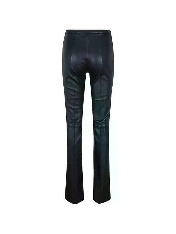 Stouls Leather Trousers With Paneled Design And Slim Fit