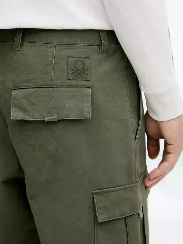 BENETTON Cargo Pants With Logo Patch