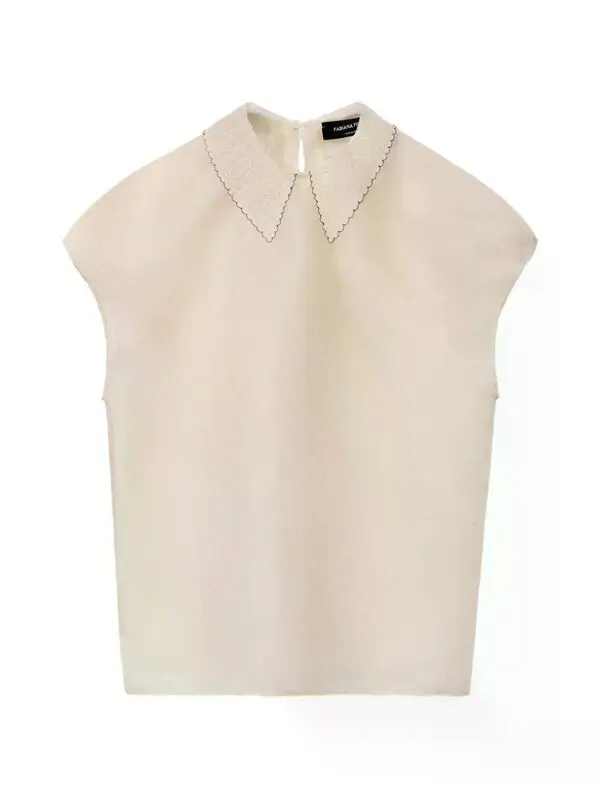Fabiana Filippi Lace Collar Top