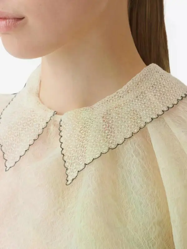Fabiana Filippi Lace Collar Top