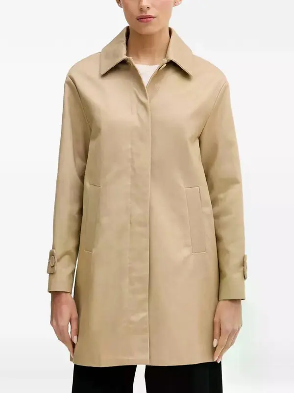 BENETTON Button-fastening Straight Coat