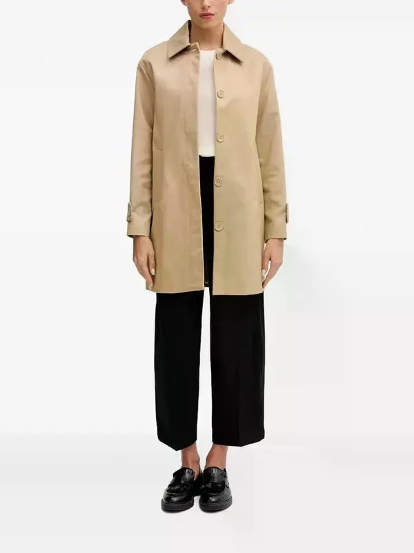 BENETTON Button-fastening Straight Coat