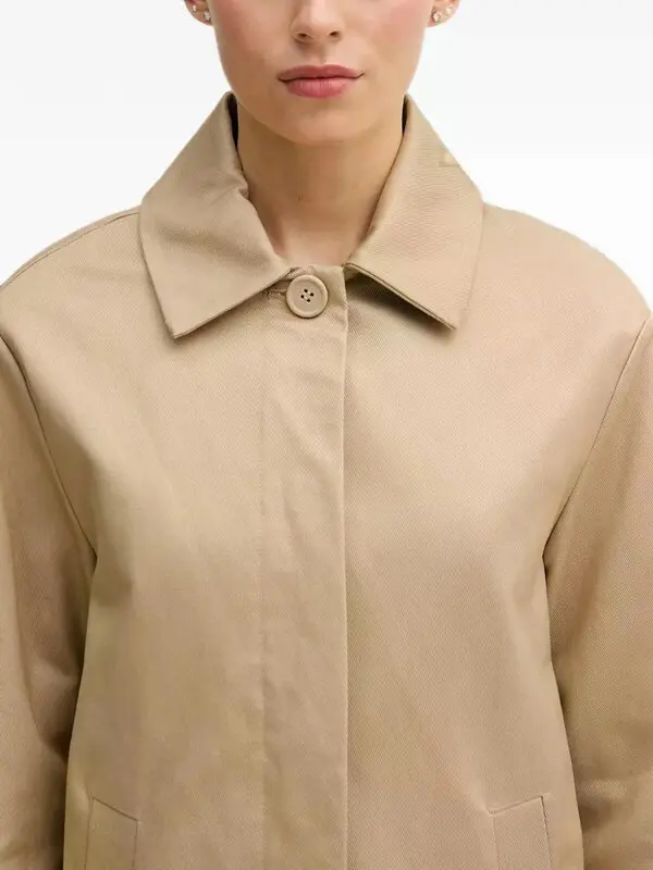BENETTON Button-fastening Straight Coat