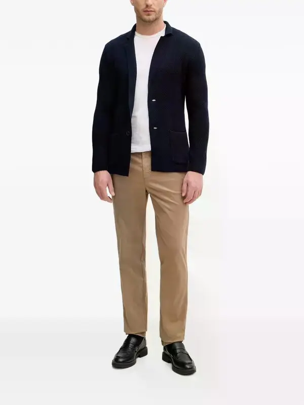 BENETTON Knitted Notch-lapel Blazer