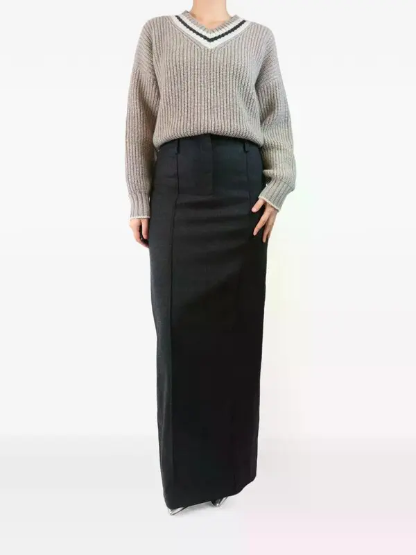 G. Seam-detail Maxi Skirt