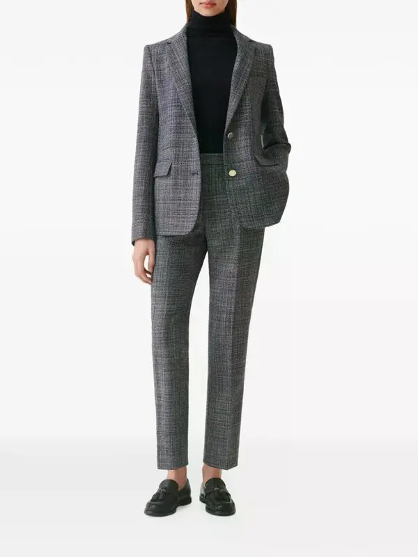 Fabiana Filippi Charcoal Tweed Tailored Trousers