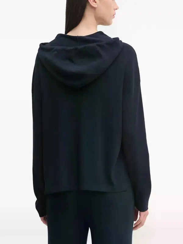 BENETTON Drawstring Hood Side Slit Hoodie