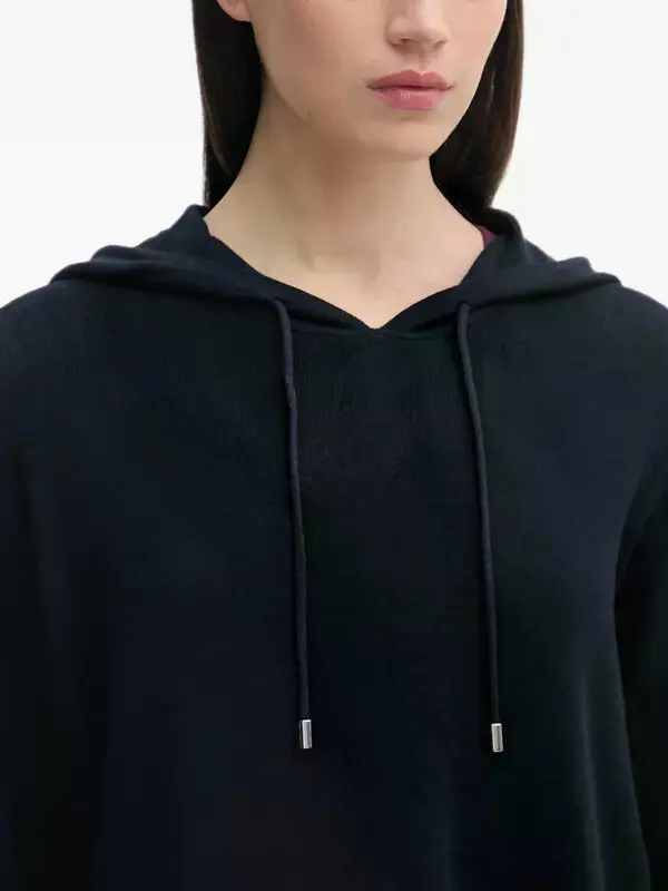 BENETTON Drawstring Hood Side Slit Hoodie