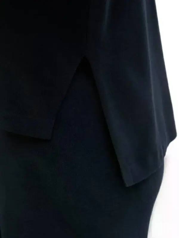 BENETTON Drawstring Hood Side Slit Hoodie